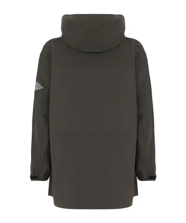 AND WANDER Hooded Zip-pocket Coat