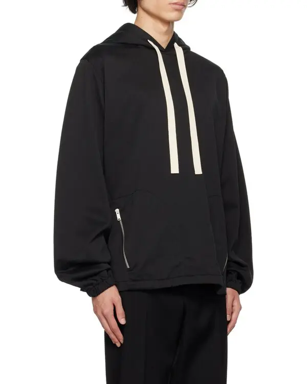 JIL SANDER Hooded Sweatshirt With Zipper Pockets