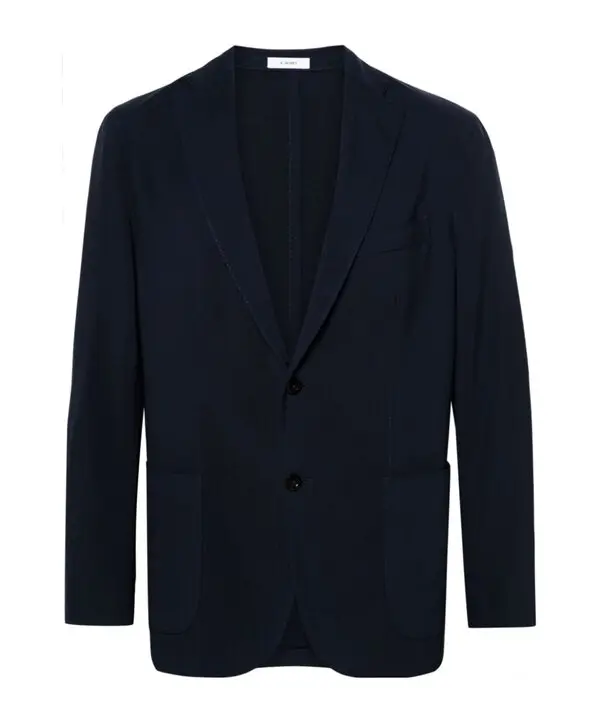 Boglioli Single-breasted Virgin Wool Blazer