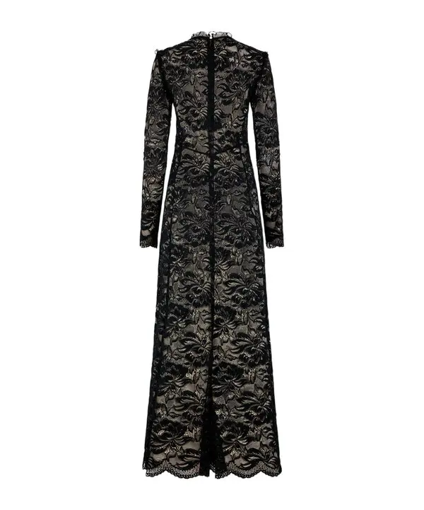 Rabanne Long-sleeved Lace Maxi Dress