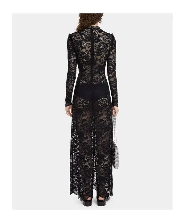 Rabanne Long-sleeved Lace Maxi Dress