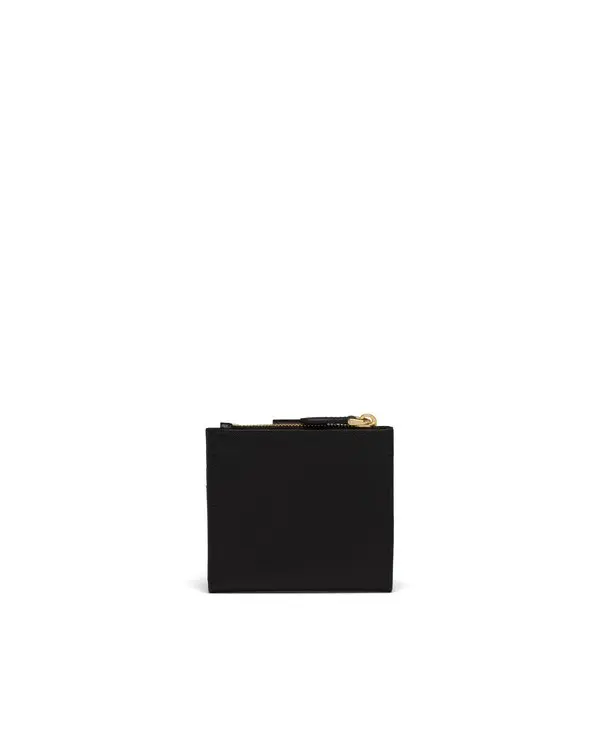 Prada Logo Plaque Zip-up Wallet