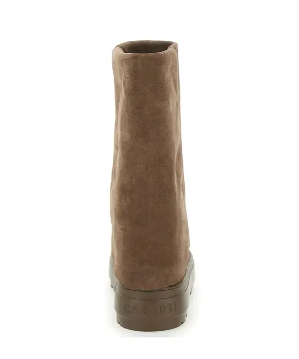 Casadei Suede Round Toe Boots