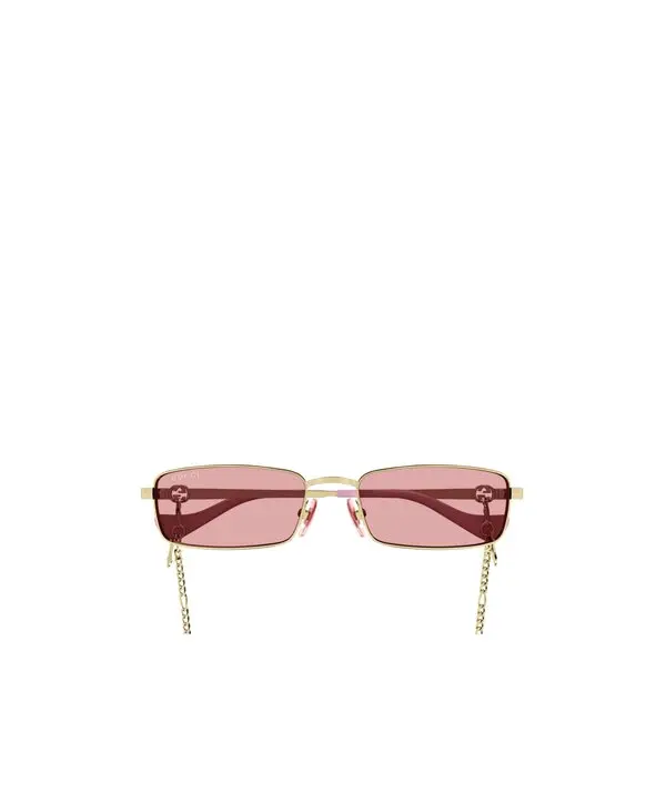 Gucci Rectangle Frame Sunglasses - Pink