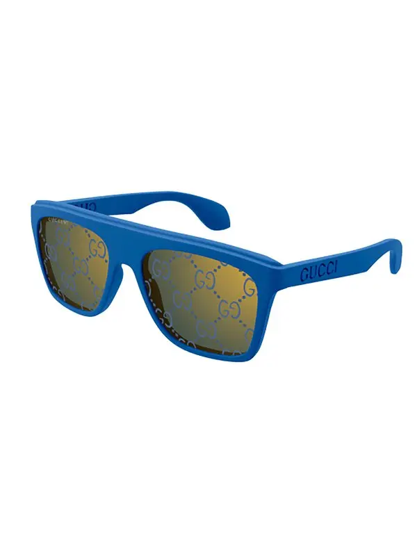 Gucci Logo-detail Rectangular Sunglasses