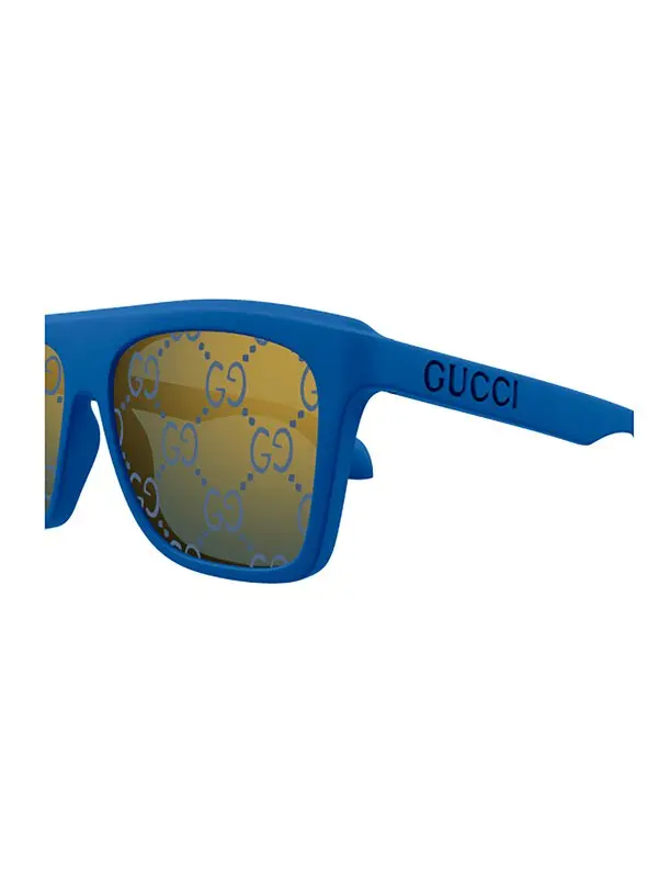 Gucci Logo-detail Rectangular Sunglasses