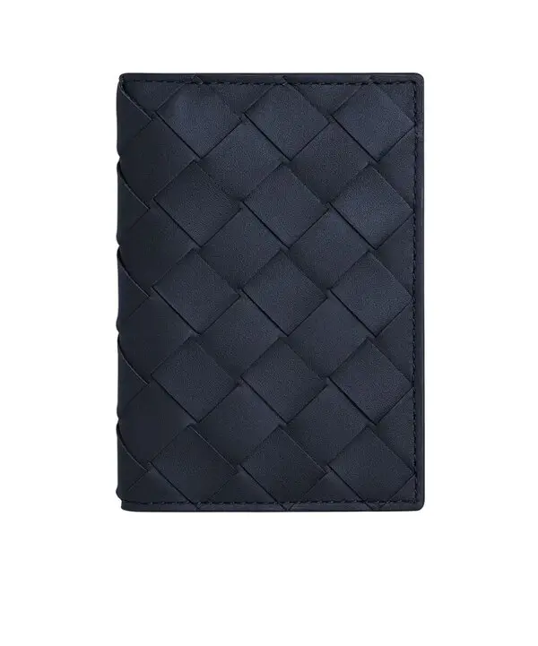 Bottega Veneta Flap Card Case - Black