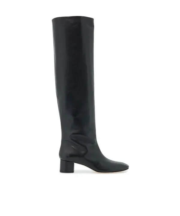 AeydĒ Willa Round Toe Block Heel Boots