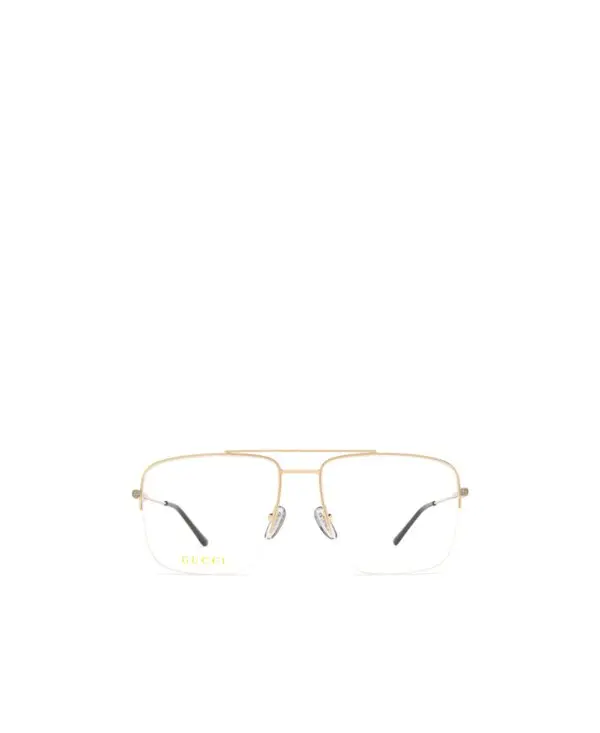 Gucci Rectangle Frame Glasses - Yellow