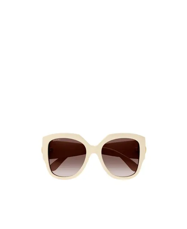 Gucci Square Frame Sunglasses - Nude