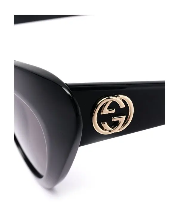 Gucci Cat Eye Frame Sunglasses - Black