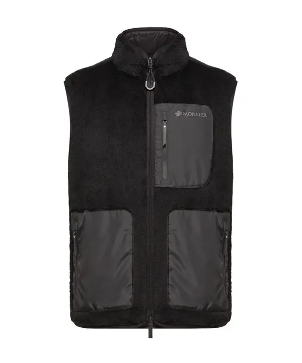Moncler Teddy Fleece Reversible Down Vest