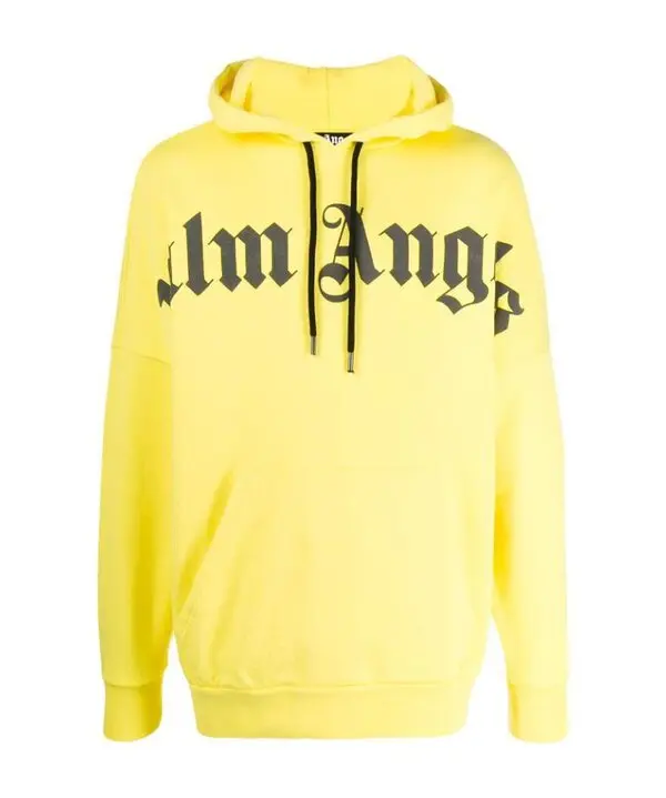 Palm Angels Logo Printed Hooded Sweater