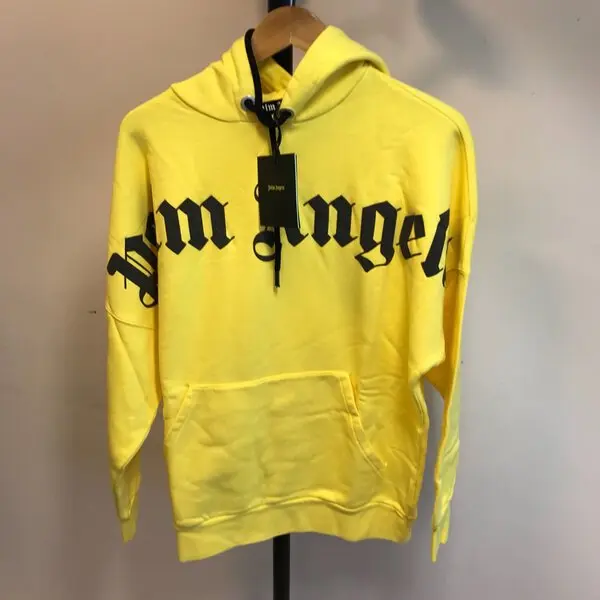 Palm Angels Logo Printed Hooded Sweater