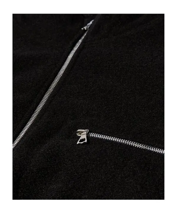 RIER Half-zip Wool Sweatshirt - Black