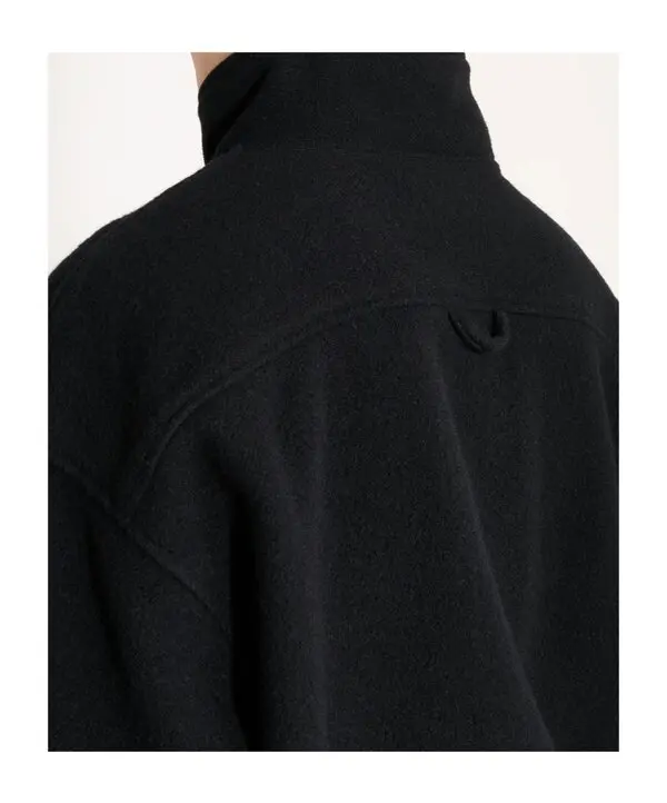 RIER Half-zip Wool Sweatshirt - Black