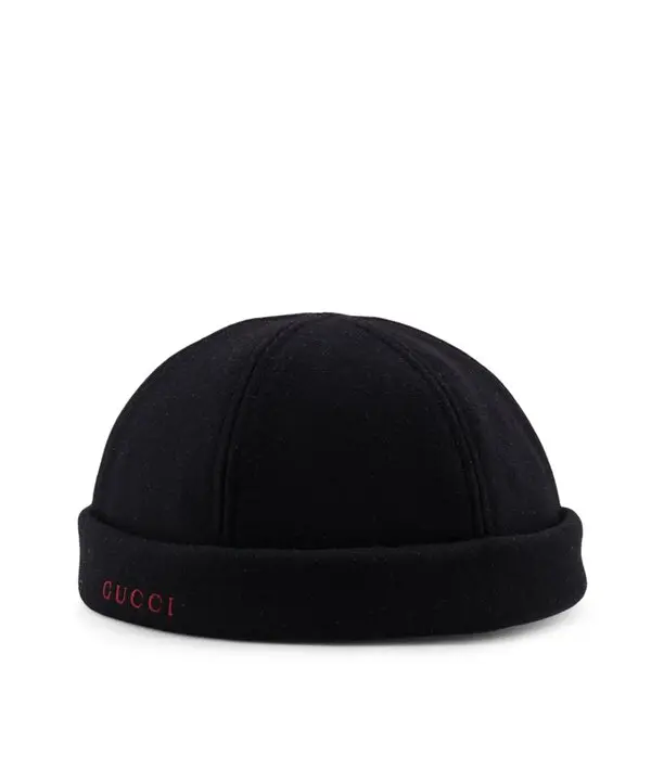 Gucci Logo Web-trim Beanie Hat