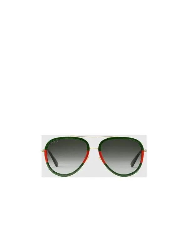 Gucci Aviator Metal Sunglasses