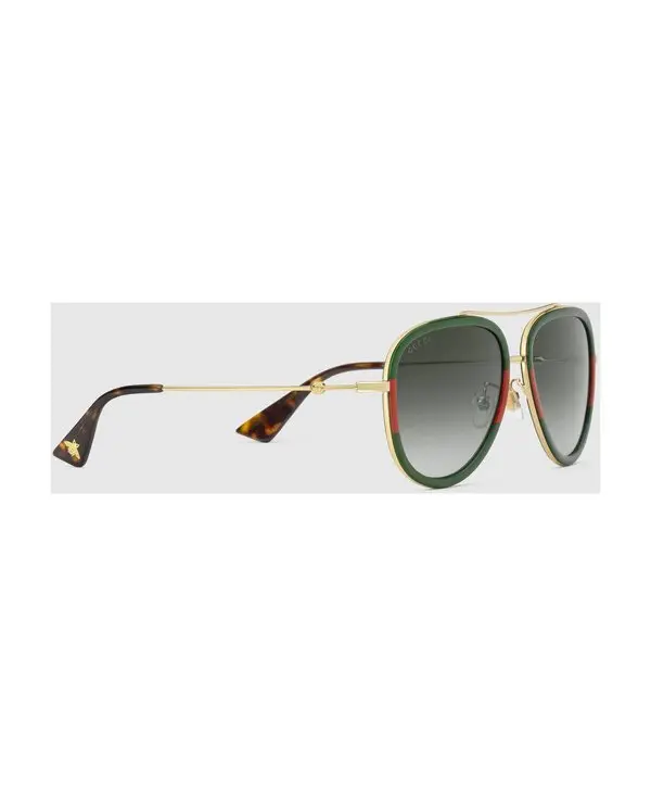 Gucci Aviator Metal Sunglasses