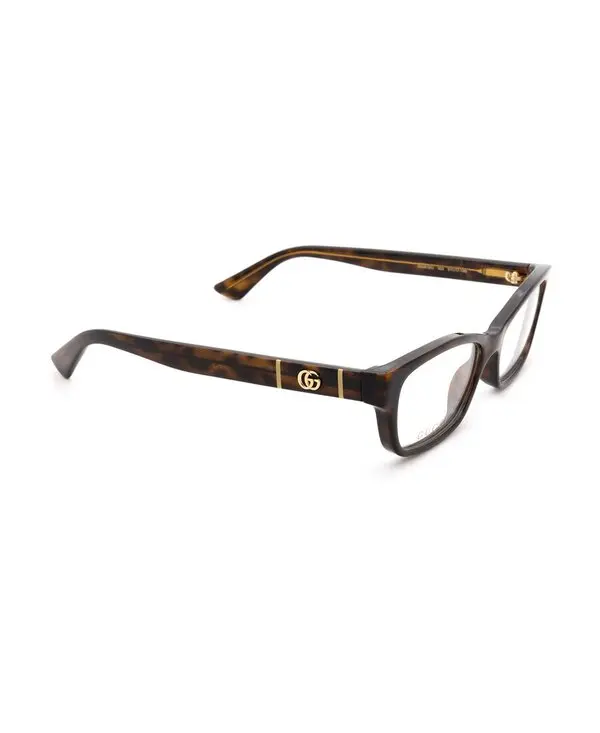 Gucci Double-g Tortoiseshell-effect Eyeglasses