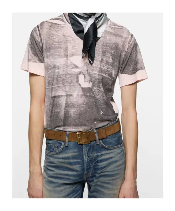 Acne Studios Silk Collage Scarf - Black/white