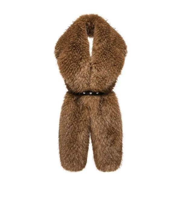 Moncler Textured Fur Bib