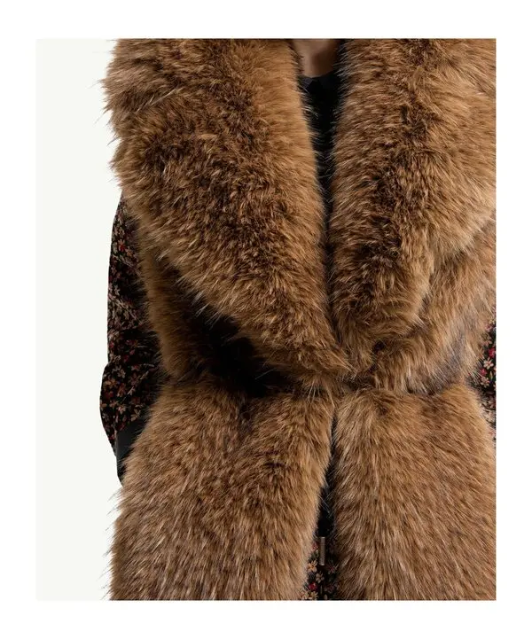 Moncler Textured Fur Bib