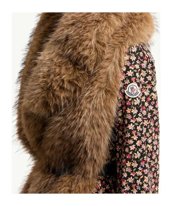 Moncler Textured Fur Bib