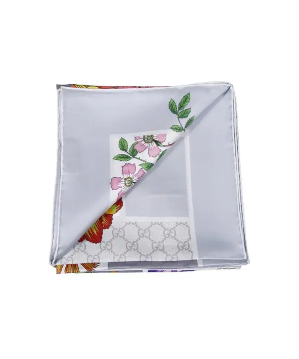 Gucci Floral Printed Scarf - Multicolor