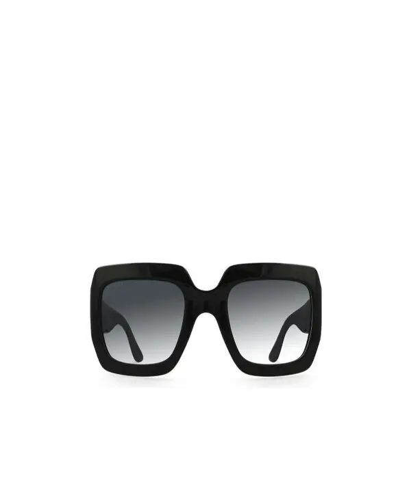 Gucci Square Frame Sunglasses With Logo Detail - Black