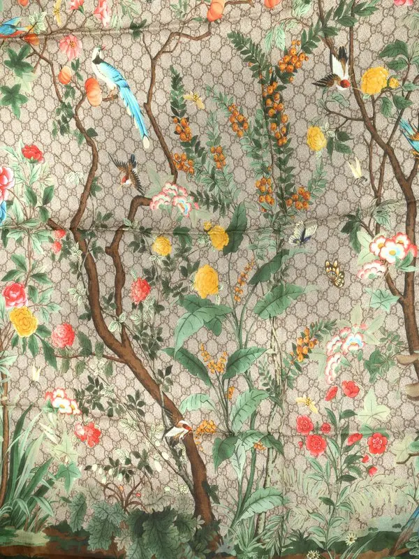 Gucci Floral Printed Scarf