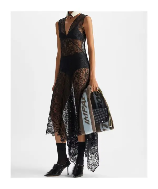 Fendi Flowers And Bacche Lace Dress