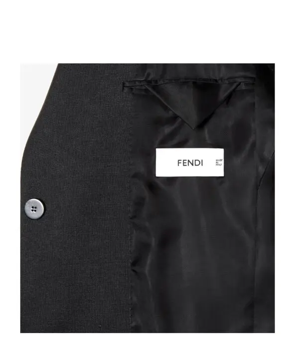 Fendi Kid Mohair Single-breasted Jacket