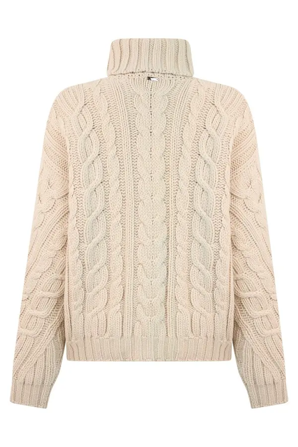 Herno Chunky Knit Turtleneck Sweater