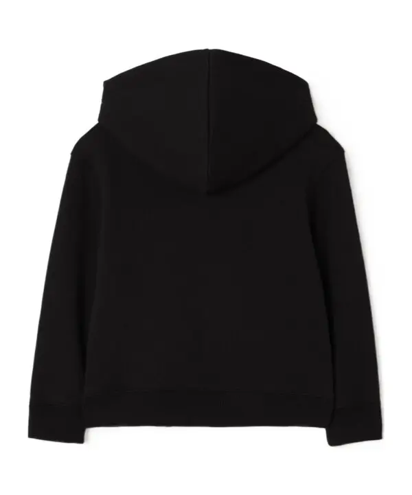 Burberry Check Knight Stamp Cotton Zip Hoodie