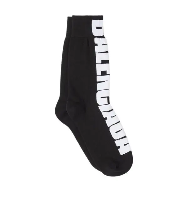 Balenciaga Logo Socks - Black