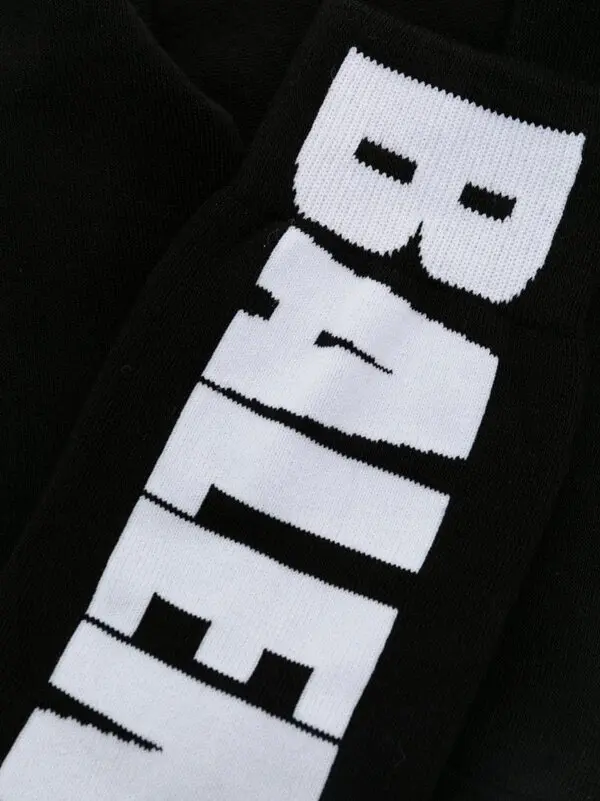 Balenciaga Logo Socks - Black