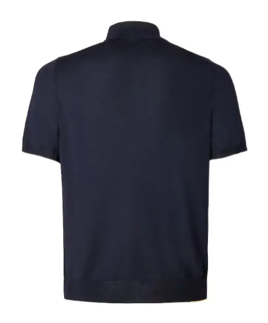 Fendi Navy Wool Polo Shirt