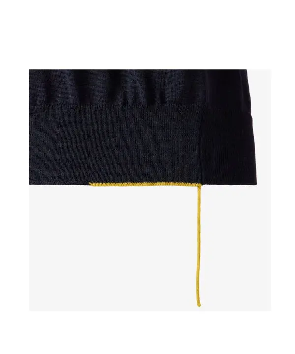 Fendi Navy Wool Polo Shirt