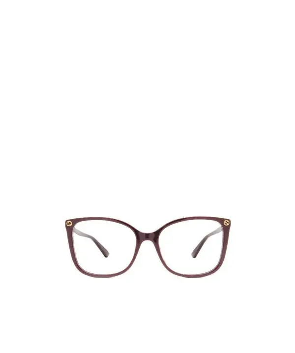 Gucci Square Frame Eyeglasses - Red