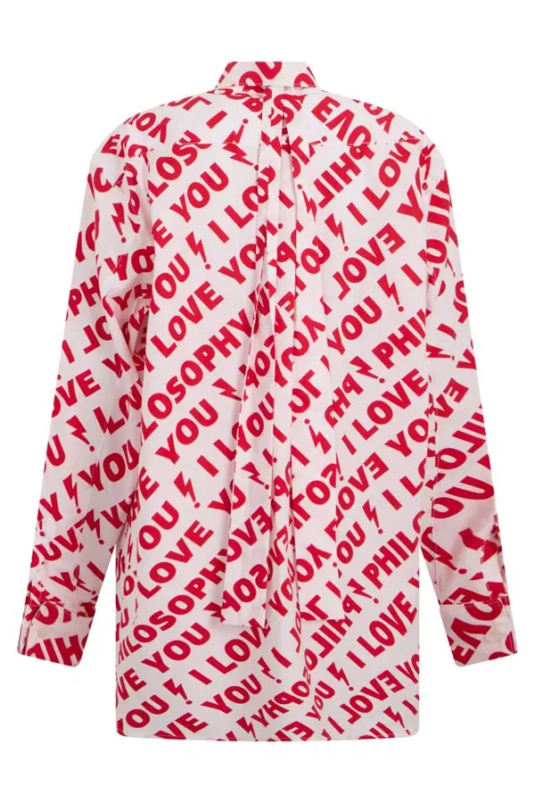 Philosophy Di Lorenzo Serafini Allover Logo Print Shirt