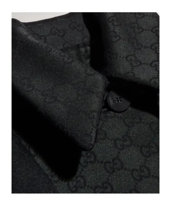 Gucci Gg Viscose Jacquard Coat