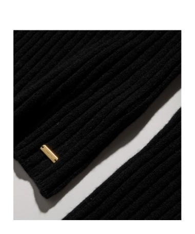 Gucci Ribbed Wool Cashmere Boat Neck Top