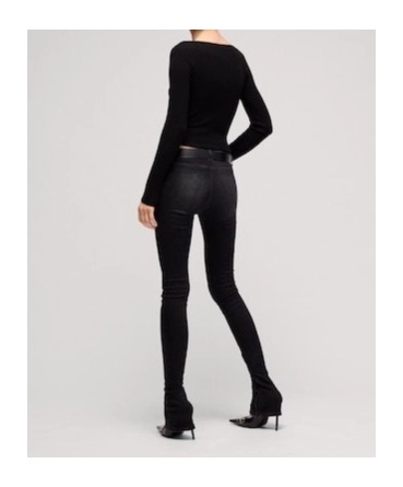Gucci Ribbed Wool Cashmere Boat Neck Top