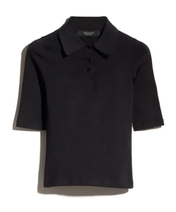 Gucci Embroidered Polo Shirt