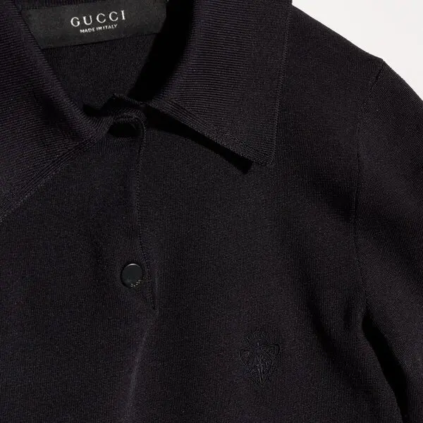 Gucci Embroidered Polo Shirt