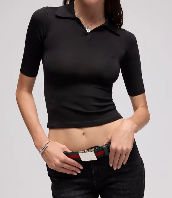 Gucci Embroidered Polo Shirt