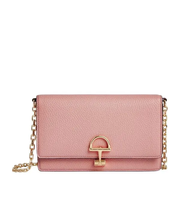 Gucci Half Horsebit Wallet On Chain - Light Pink