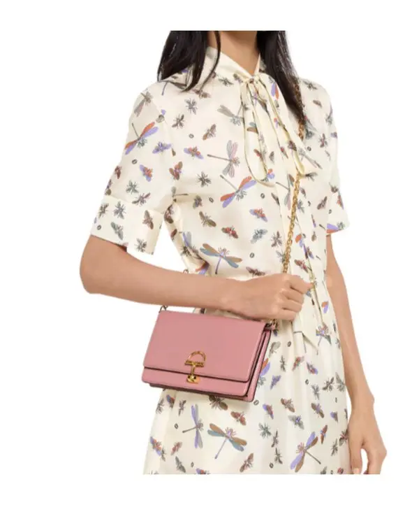 Gucci Half Horsebit Wallet On Chain - Light Pink