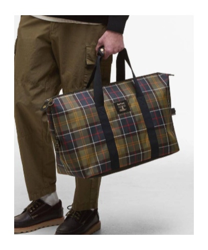 Barbour Checked Carry All Bag